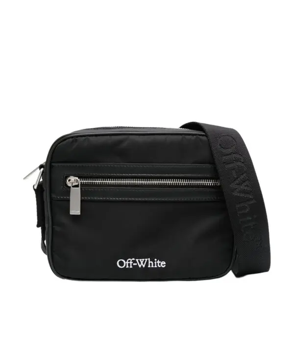Off-White Core Zip-up Crossbody Bag - Black