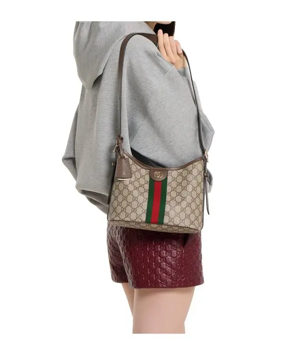 Gucci Ophidia Small Shoulder Bag - Nude