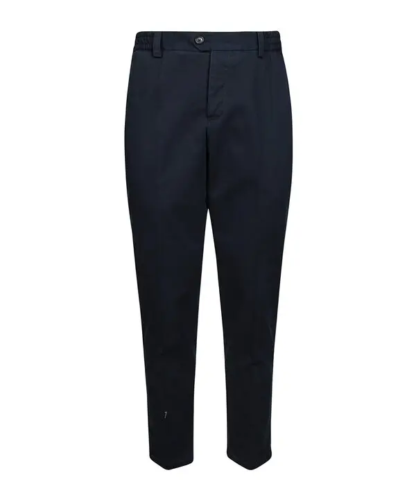 PT TORINO Tailored Straight Leg Trousers - Black