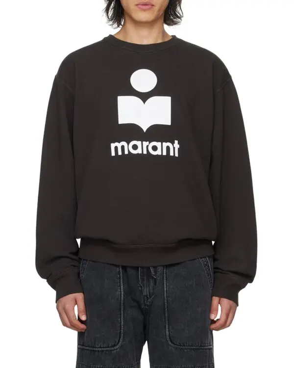 Isabel Marant Étoile Crewneck Sweatshirt With Logo - Black