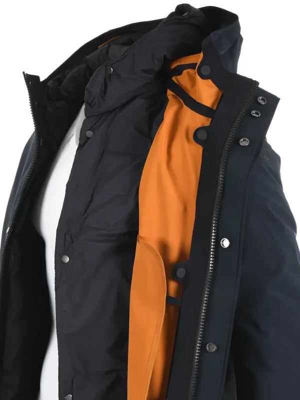 RRD Detachable Hooded Coat - Black