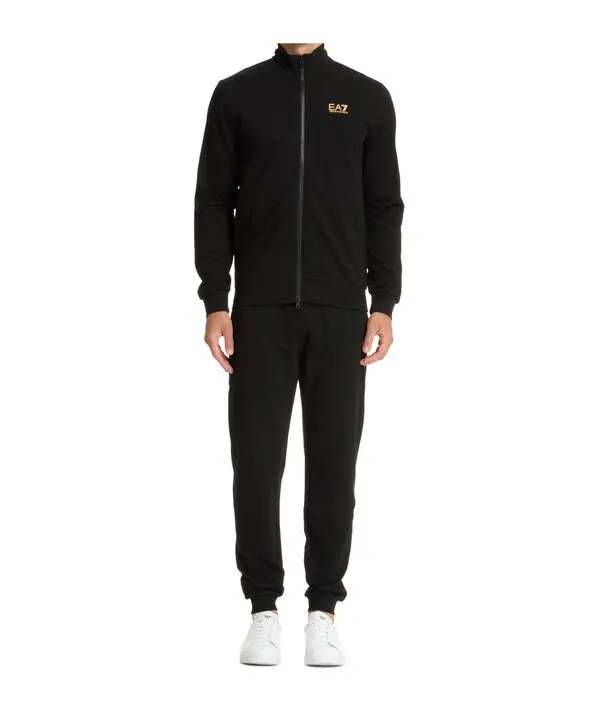 EA7 Logo-print Tracksuit - Black