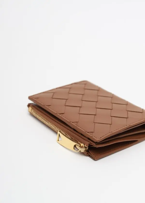 Bottega Veneta Zipped Wallet - Brown