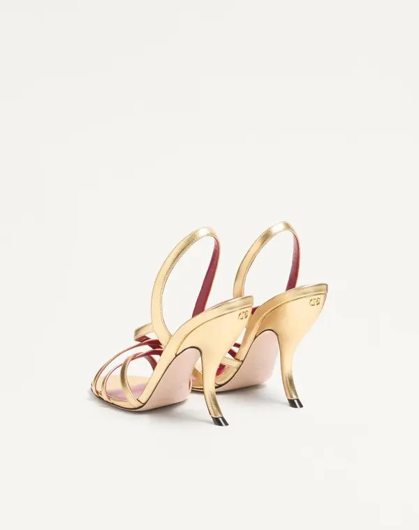 Valentino Garavani Open Toe Slingback Sandals - Nude