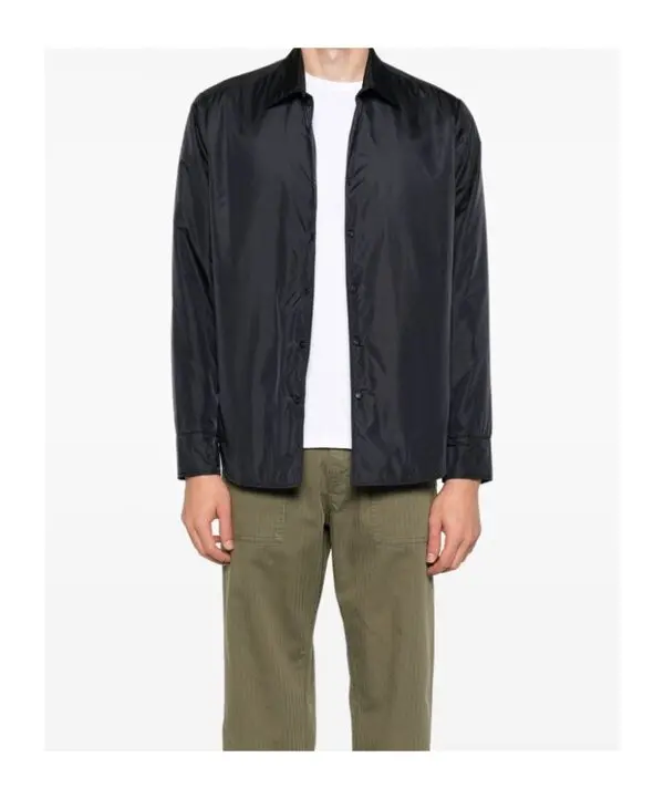 Aspesi Long Sleeve Shirt Coat - Black