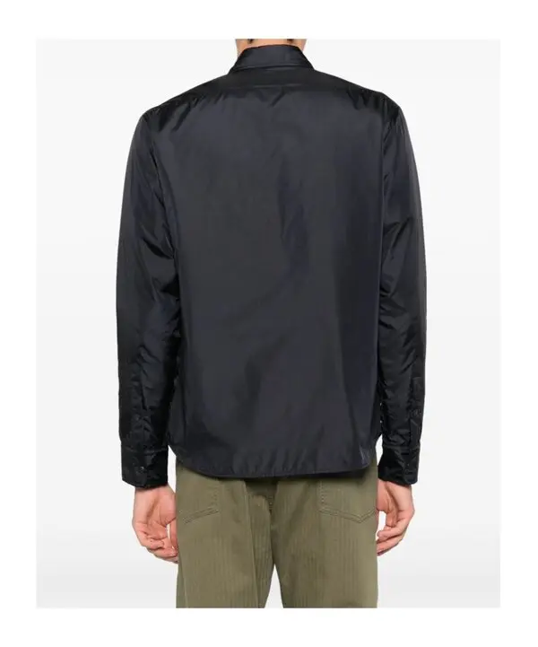Aspesi Long Sleeve Shirt Coat - Black