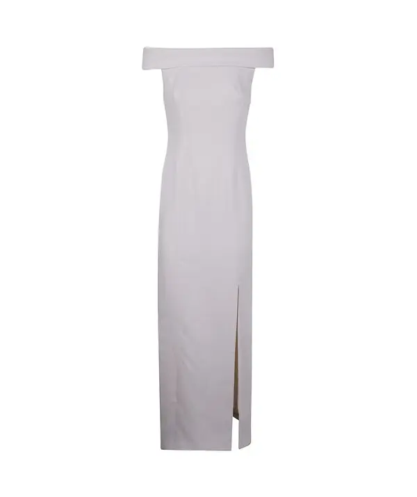 Ralph Lauren Off-the-shoulder Maxi Dress - Gray