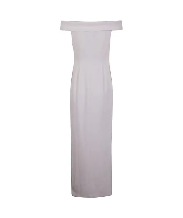 Ralph Lauren Off-the-shoulder Maxi Dress - Gray