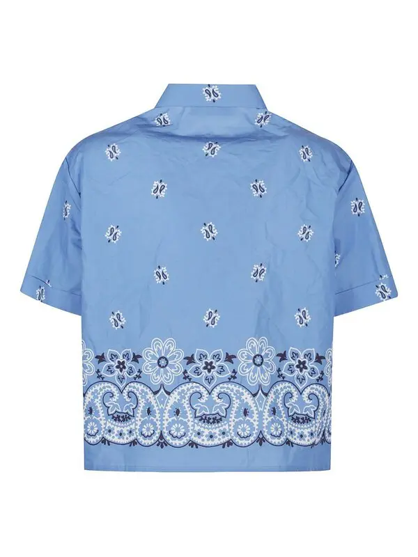Miu Miu Bandana Print Short-sleeved Shirt