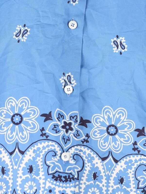 Miu Miu Bandana Print Short-sleeved Shirt