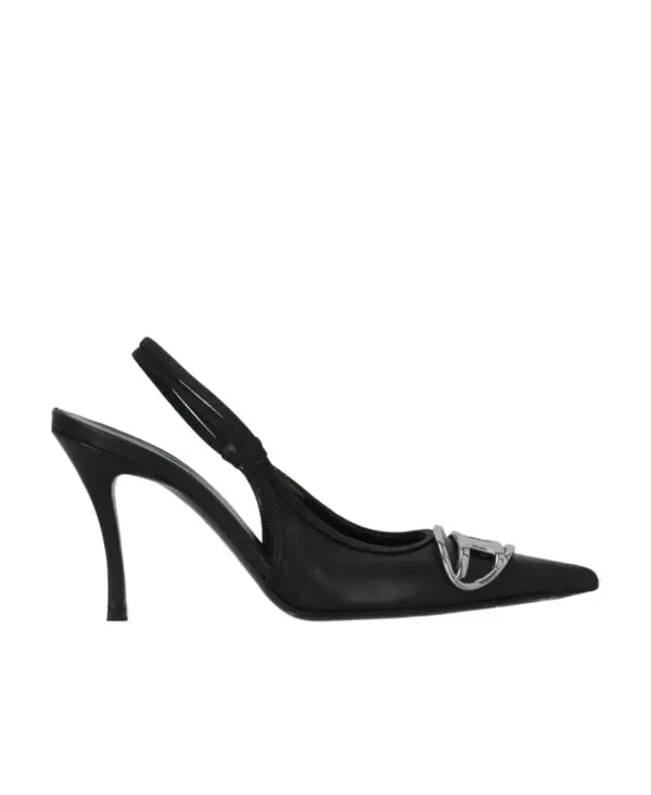DIESEL® Logo Plaque Slingback Pumps