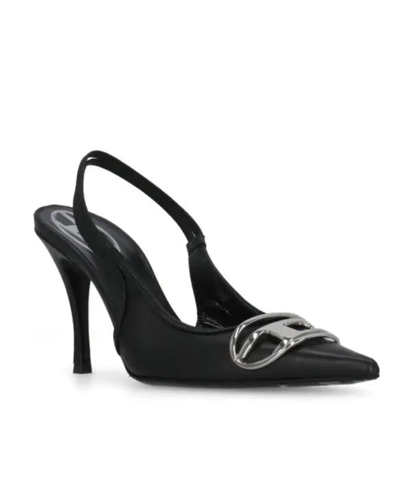 DIESEL® Logo Plaque Slingback Pumps