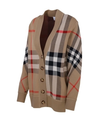 Burberry Vintage Checked Knitted Cardigan