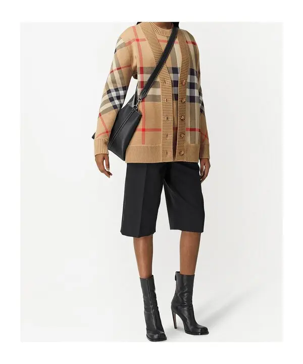 Burberry Vintage Checked Knitted Cardigan