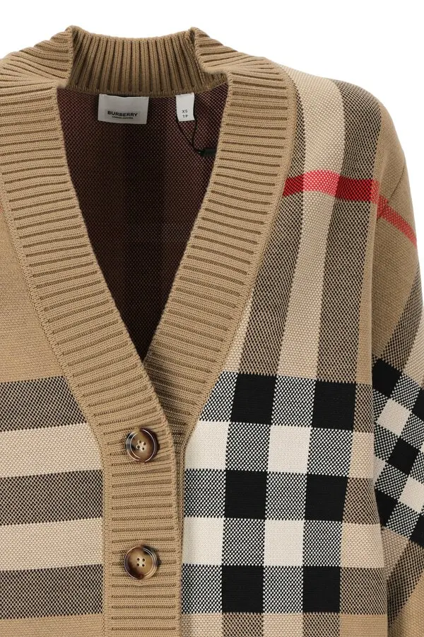 Burberry Vintage Checked Knitted Cardigan