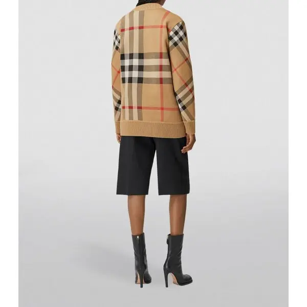 Burberry Vintage Checked Knitted Cardigan
