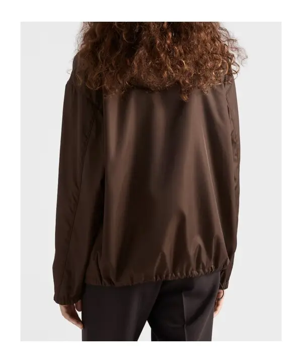 Prada Re-nylon Anorak With Hood - Green