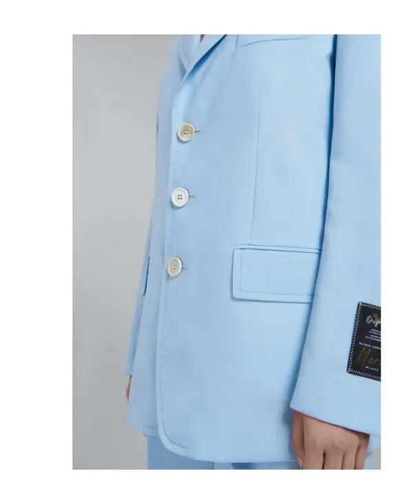 Marni Single-breasted Buttoned Blazer - Blue