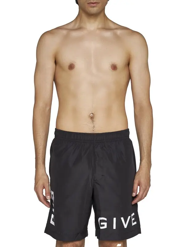Givenchy Logo Printed Swim Shorts