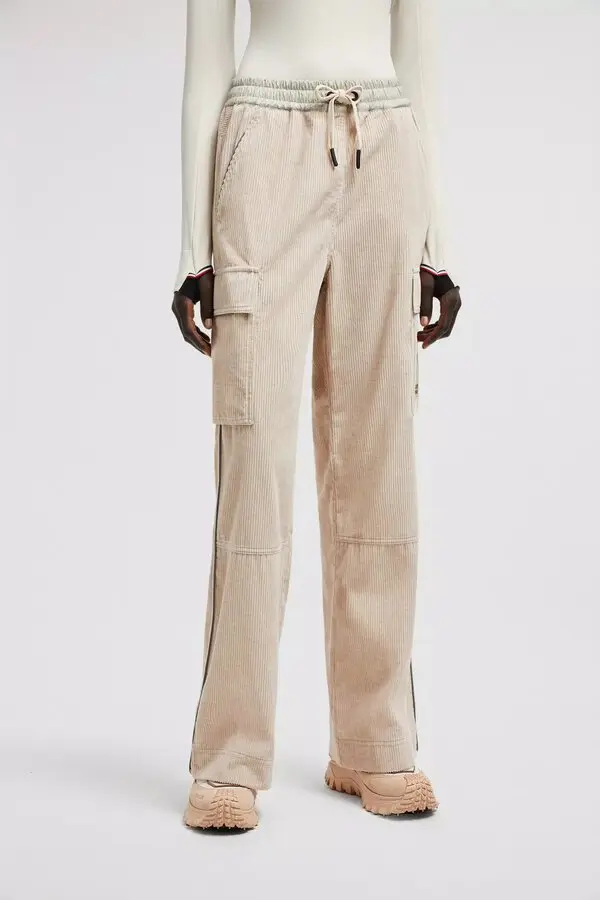 Moncler Corduroy Cargo Jogging Trousers