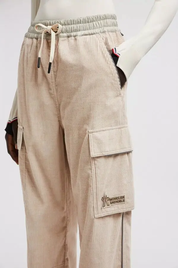Moncler Corduroy Cargo Jogging Trousers