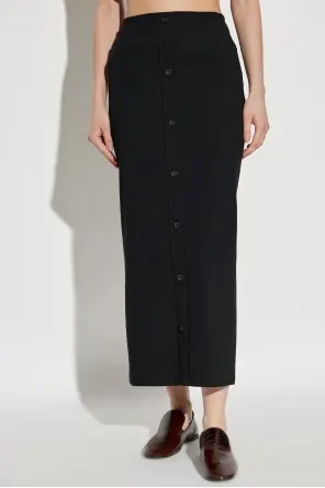 Issey Miyake Button Front Midi Skirt