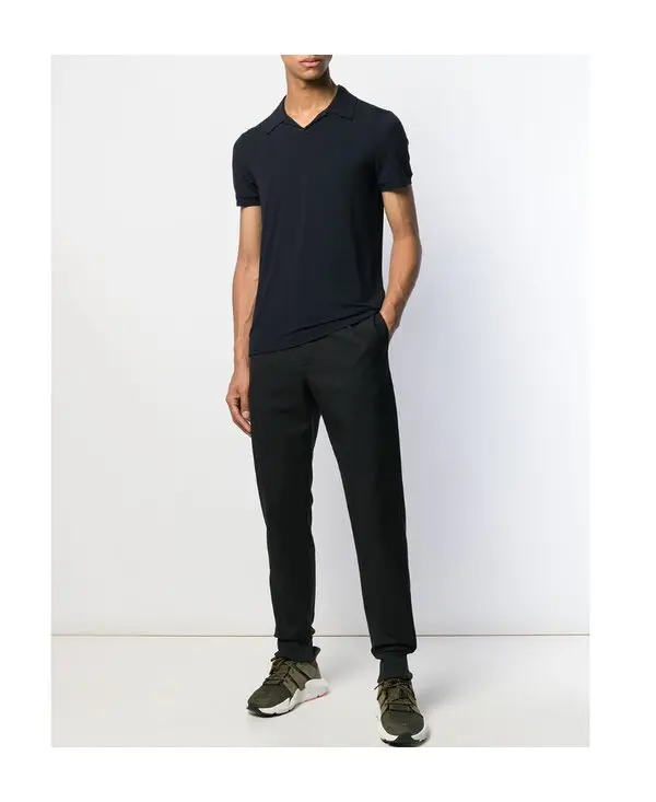 Giorgio Armani Stretch Short-sleeved Jersey Polo Shirt