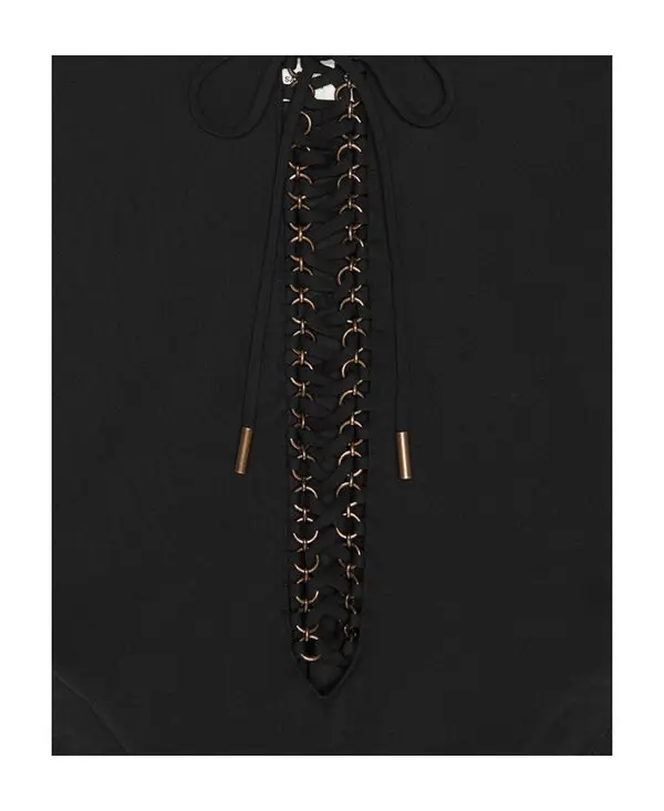 Saint Laurent Saharienne Braided Swimsuit