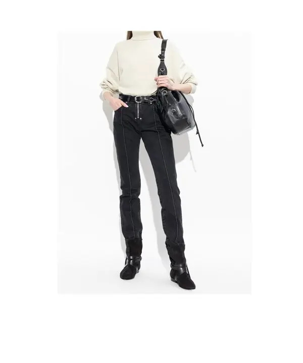 Isabel Marant Étoile Rejen Tassel Detail Ankle Boots - Black