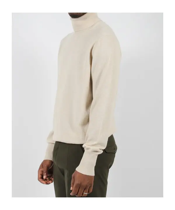 DRUMOHR Roll Neck Cashmere Knitwear - Beige