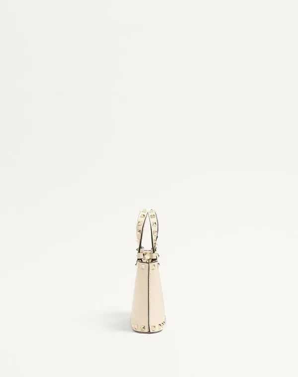 Valentino Garavani Rockstud Mini Shopping Bag - Light Ivory White