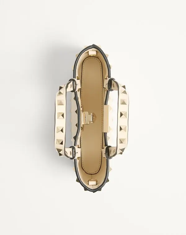 Valentino Garavani Rockstud Mini Shopping Bag - Light Ivory White