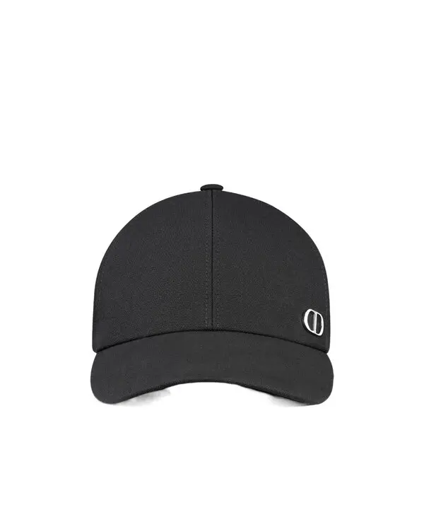Dior Logo Plaque Baseball Cap - Black
