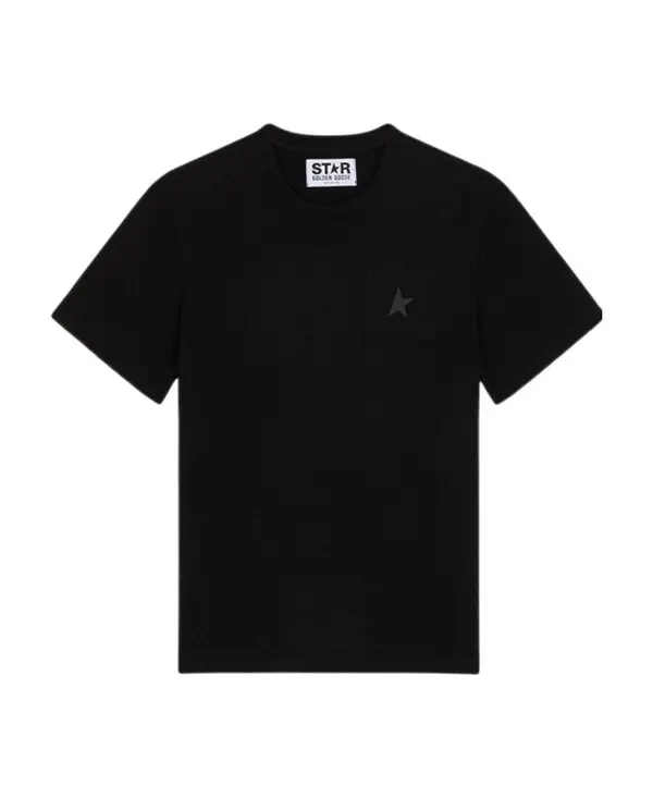 GOLDEN GOOSE Logo Print Crewneck T-shirt - Onyx