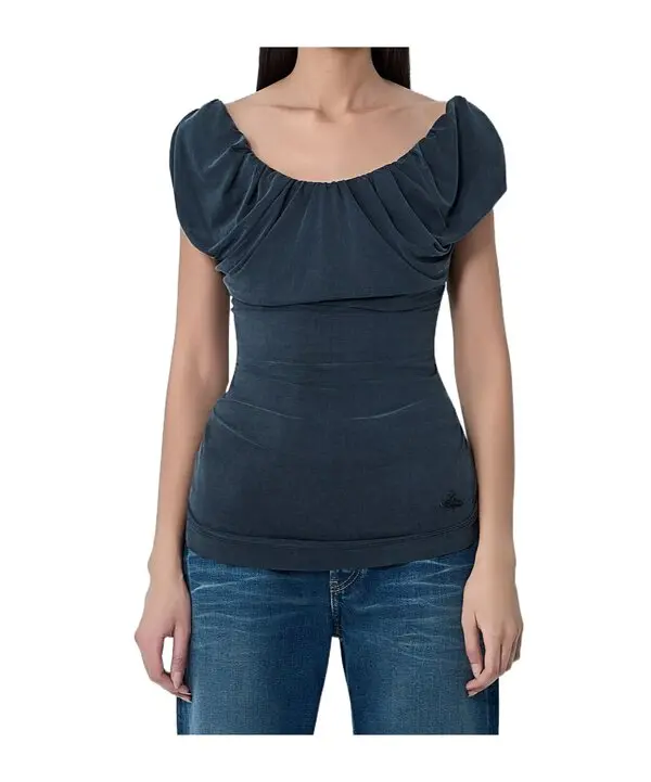 VIVIENNE WESTWOOD Elasticated Neckline Gathered Top