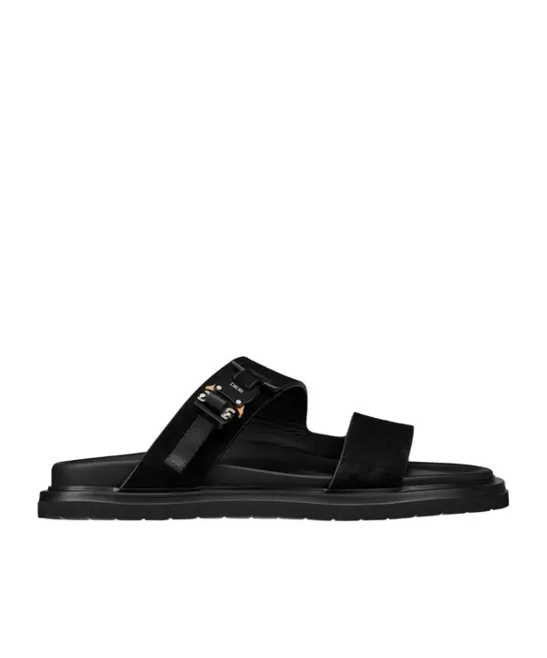 Dior Aqua Sandal With Buckled Strap - Black