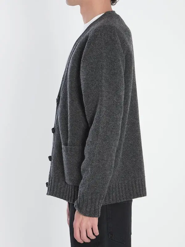Bottega Veneta V-neck Knitted Cardigan - Black