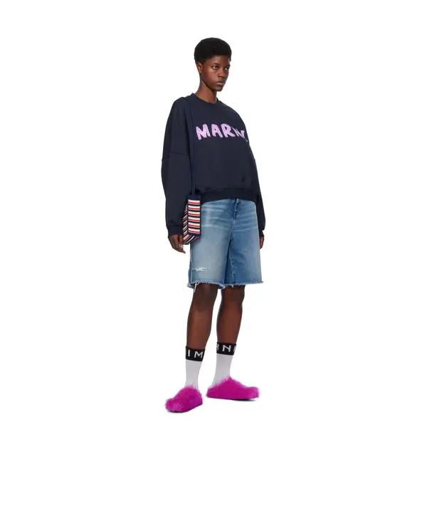 Marni Mini Striped Crossbody Bag