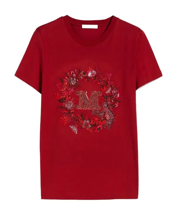 Max Mara Logo Embellished Crewneck T-shirt