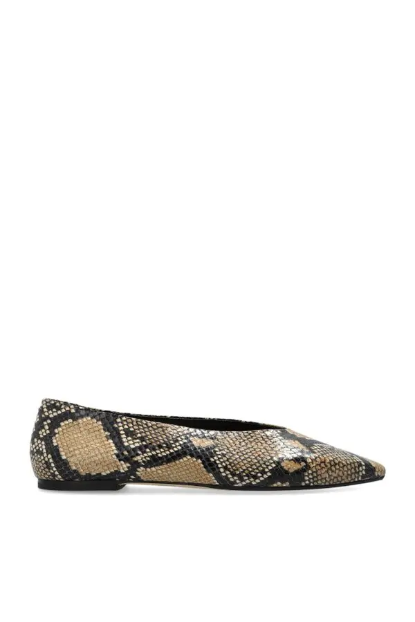 AeydĒ Snakeskin Pattern Ballet Flats