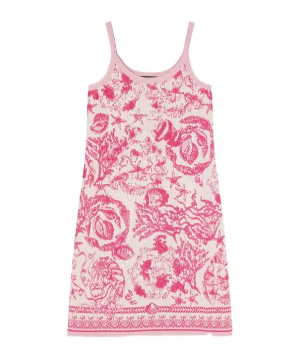 Versace Barocco Pattern Sleeveless Dress