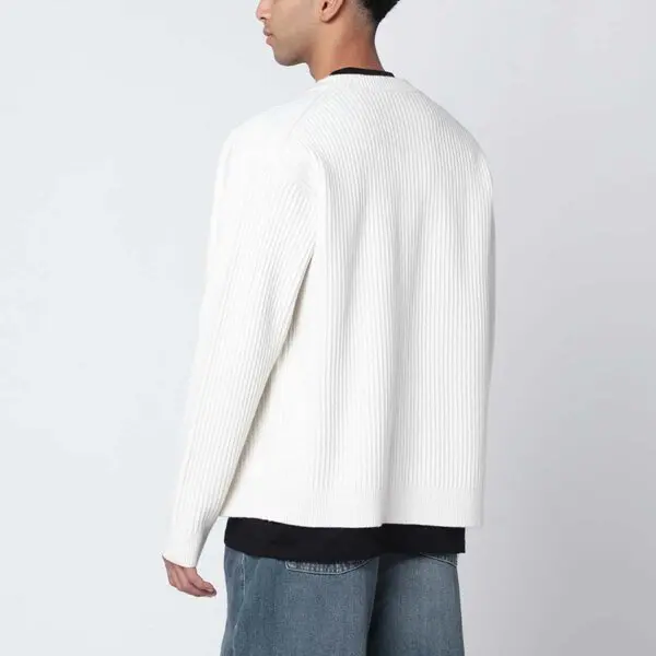 Maison Kitsuné Ribbed Knit Fox Head Cardigan