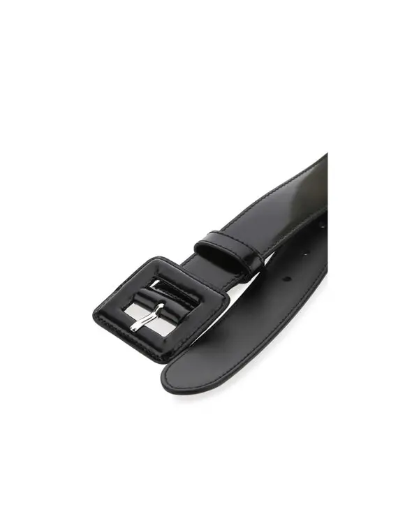 Prada Wide Patent Leather Belt