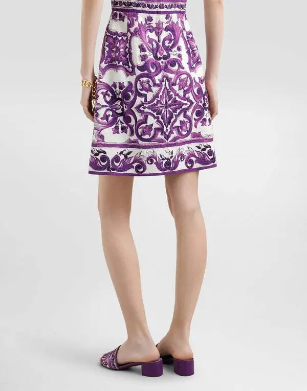 Dolce & Gabbana Majolica Print Sleeveless Dress - Multi-color
