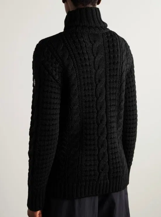 Moncler X Edward Enninful Cable Knit Turtleneck Jumper