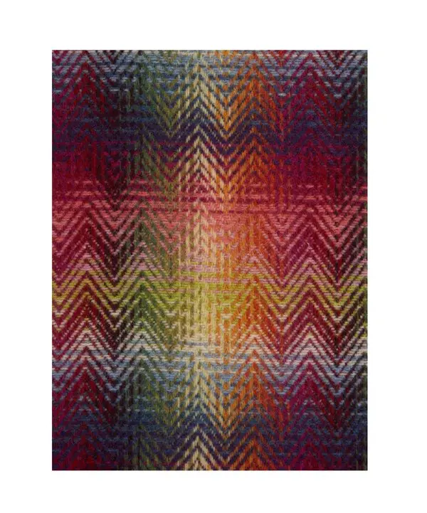 Missoni Zig-zag Tasselled Blanket - Red