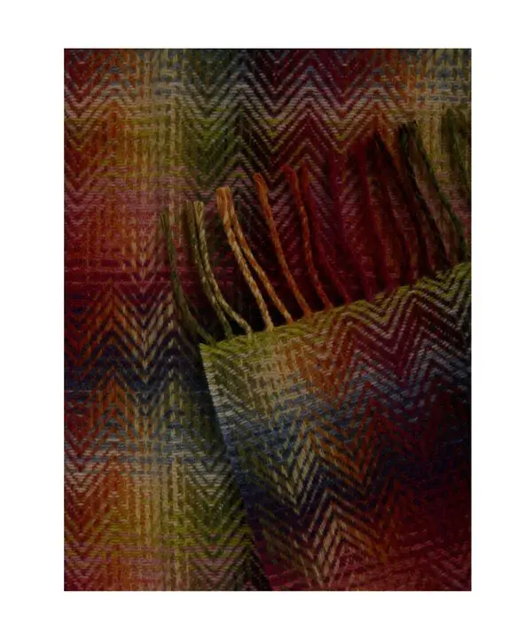 Missoni Zig-zag Tasselled Blanket - Red