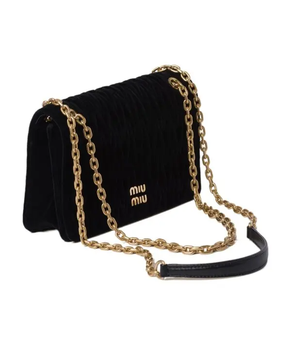 Miu Miu Matelassé Velvet Mini Bag