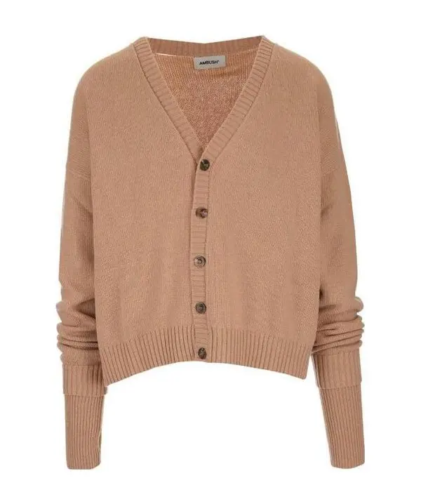 AMBUSH Buttoned Oversized Cardigan - Nude