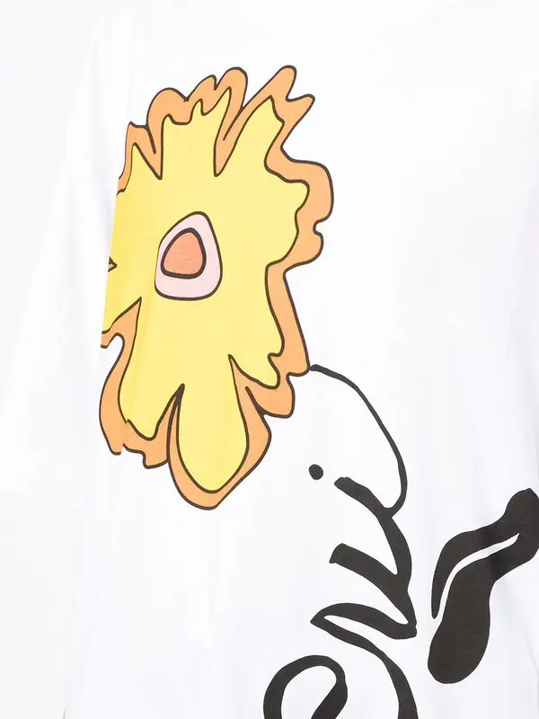 Marni Floral Print Logo T-shirt